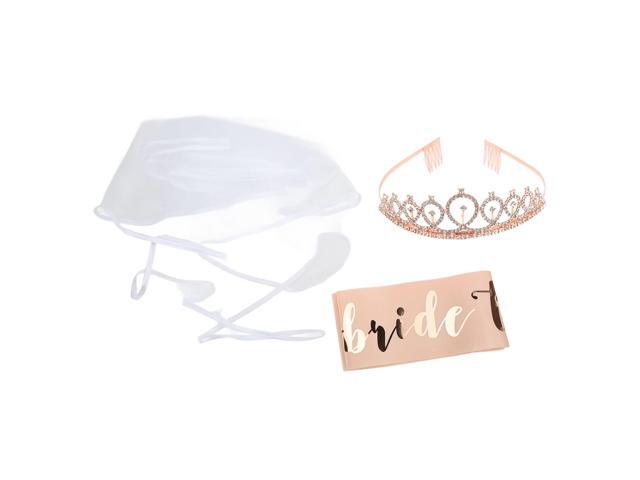 Click here for Bride to Be Sash Set with Tiara and Veil  Elegant... prices