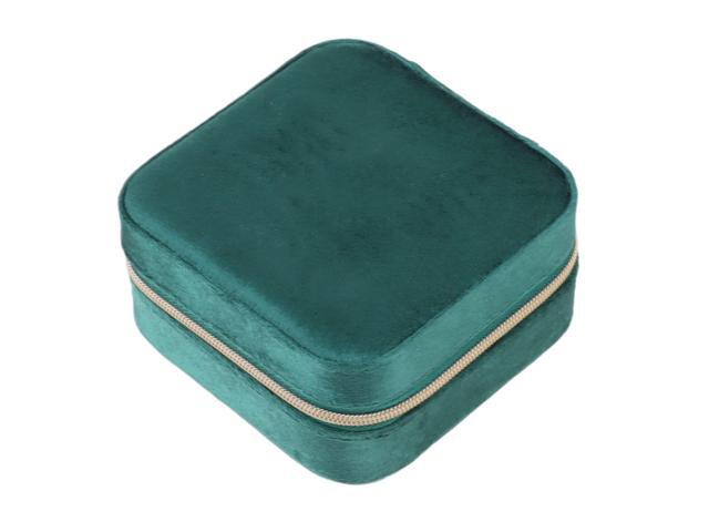 Click here for Velvet Jewelry Box  Compact Small Zippered Travel... prices