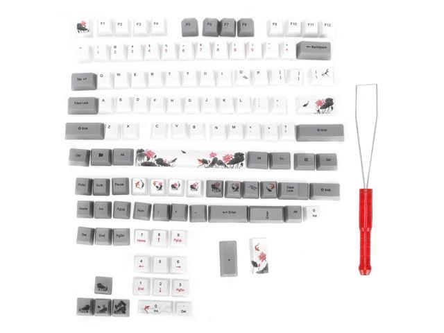 Click here for PBT Keycaps 118 Key English Set with Animal Patter... prices