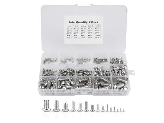 Click here for 250pcs M2 M2.5 M3 M4 M5 M6 M8 M10 Machine Screws S... prices
