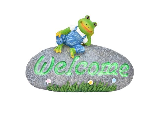Click here for Welcome Statue  Garden Ornament  Luminous Figurine... prices