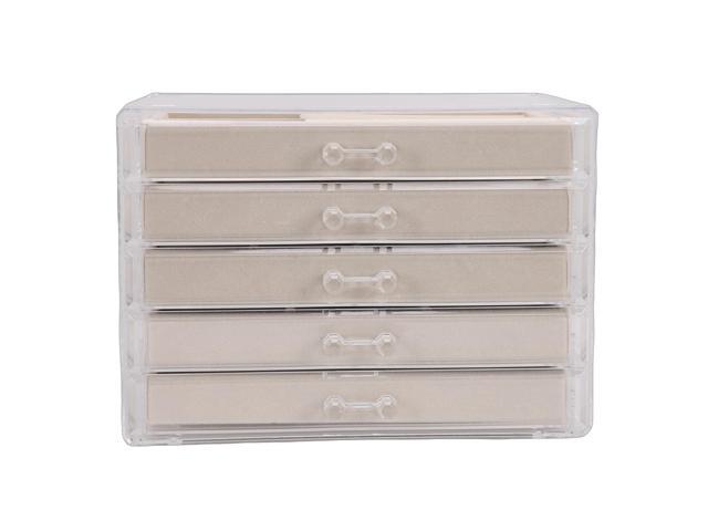Click here for 5 Drawer Jewelry Organizer Box  Clear Jewelry Disp... prices