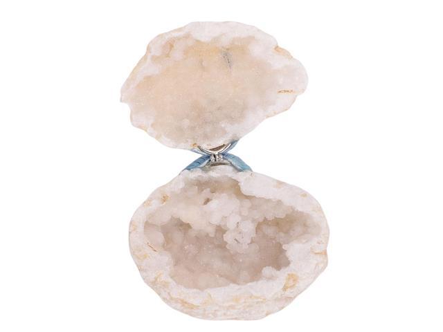 Click here for White Agate Ring Box  Crystal Cluster Ring Display... prices