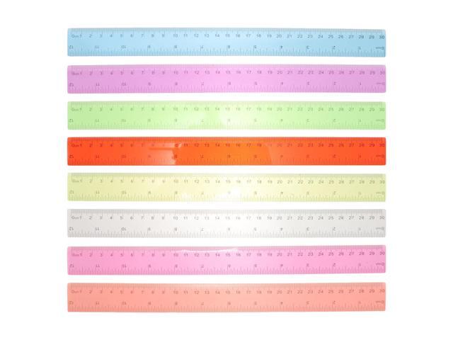 Click here for 8pcs 30cm Plastic Rulers Set Colored Scale Ruler M... prices
