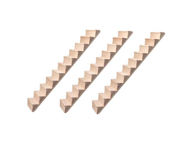 Click here for 3pcs Scale Miniature Wooden Stairs Unpainted Dollh... prices