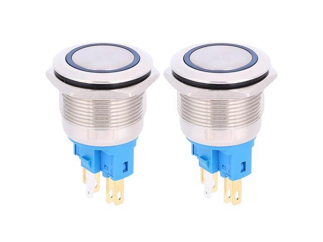 Click here for 2Pcs DC12-24V IP65 22mm Ring Reset Button  6 - Pin... prices