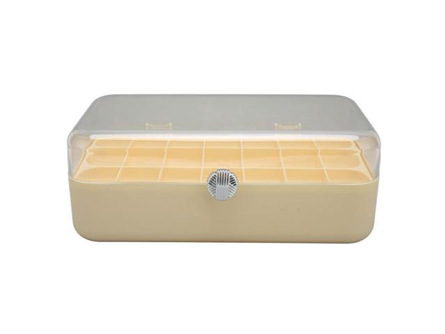 Click here for Transparent Jewelry Box Large Capacity with 21 Gri... prices