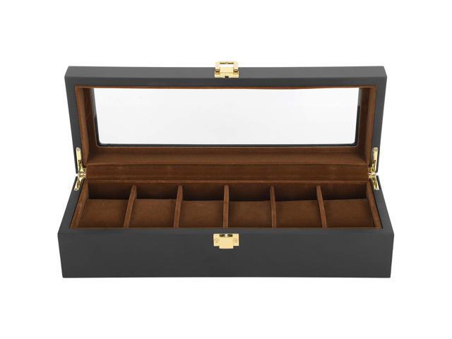 Click here for Elegant 6 Slots Mens Watch Storage Case  Wooden Wa... prices