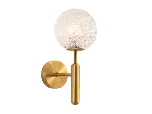 Click here for Modern d Wall Sconce  Clear Textured Glass Globe W... prices