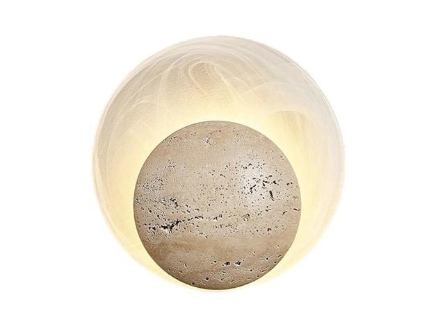 Click here for Natural Travertine Sphere Wall Sconce  Modern Smok... prices