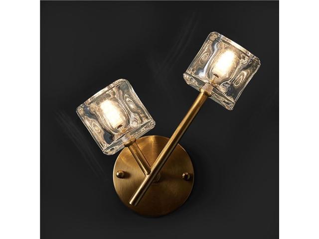 Click here for Modern Brass 2-Light Wall Sconce  Angled Contempor... prices