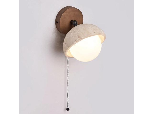 Click here for Nordic Travertine Wall Sconce  Walnut Wood Wall La... prices