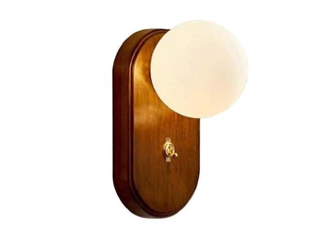 Click here for Modern Wood Wall Sconce  Natural Solid Wood & Glas... prices