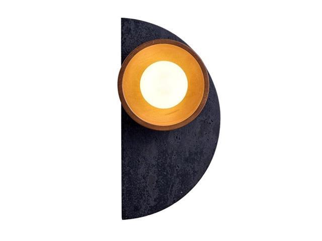 Click here for Black Travertine Wall Sconce  Half Moon Stone Wall... prices