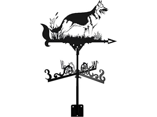 Click here for Metal Weather Vane German Shepherd Retro Farm Scen... prices