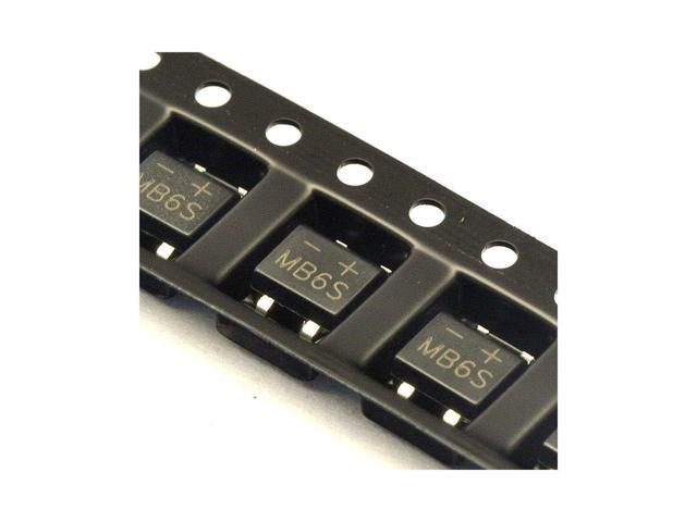 Click here for 10pcs/lot MB6S SOP-4 0.5A 600V Single Phases Diode... prices
