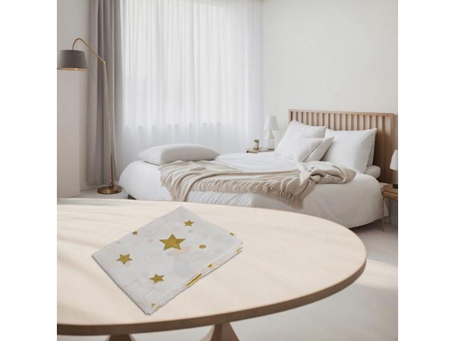 Click here for Moon Star Sheer Curtain  Gold Voile Tulle Window D... prices