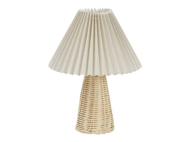 Click here for Rattan Pleated Table Lamp  Bedside Night Lamp with... prices