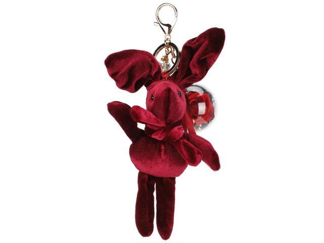 Click here for Cute Fluffy Rabbit Key Chain with Artificial Pearl... prices