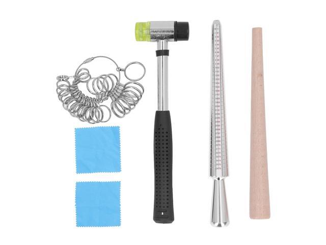 Click here for Aluminum Ring Sizer Set with Wood Mandrel and Rubb... prices