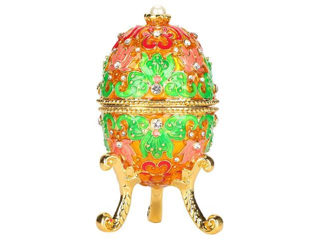Click here for Egg Jewelry Trinket Box  Retro Rhinestone and Faux... prices