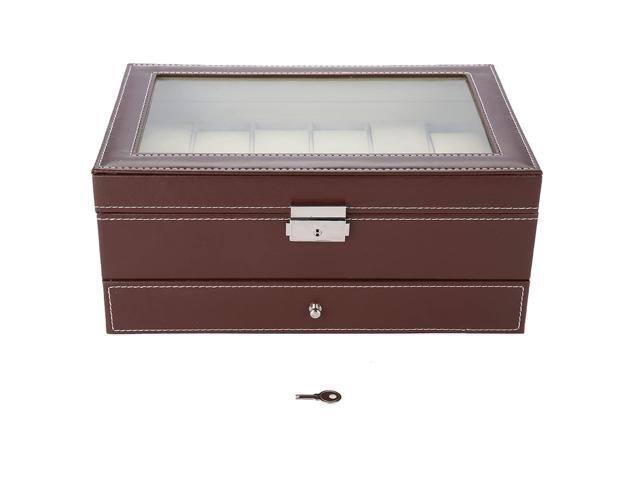 Click here for Double Layers 12 Slots PU Leather Watch Storage Ca... prices