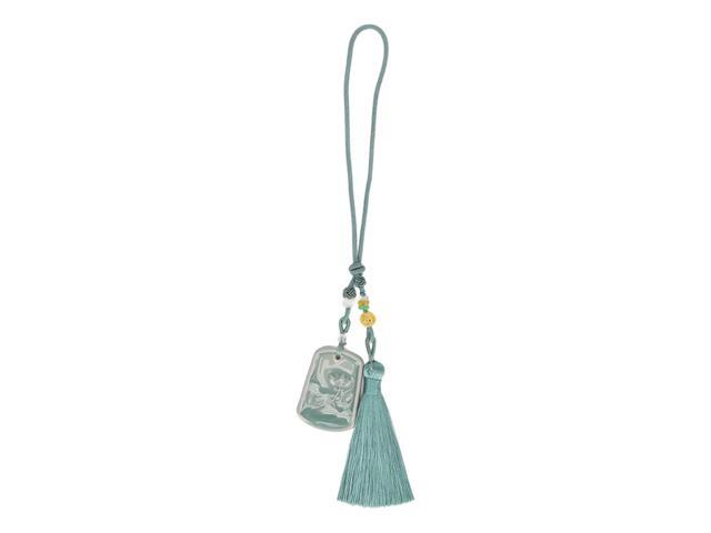 Click here for Tassel Pendant with Elegant Porcelain Flower Ornam... prices