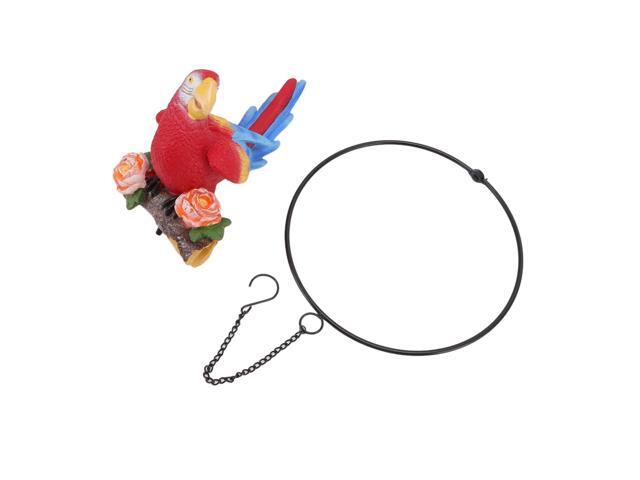 Click here for Hanging Iron Ring Parrots Resin Garden Statue  Out... prices
