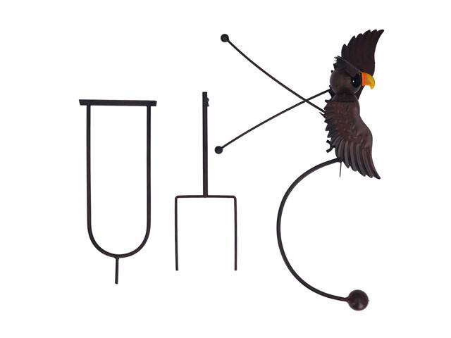 Click here for Lawn Owl Sculpture  Metal Wind Spinner Stake for G... prices