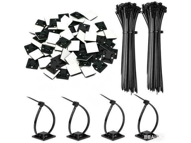 Click here for Zip Tie Mounts 200Pcs Self-Adhesive Cable Ties wit... prices