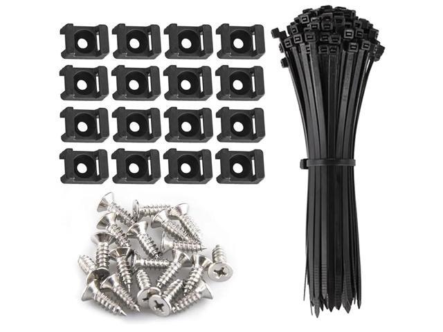 Click here for Zip Tie Mounts 100pcs Cable Tie Mounts Saddle Type... prices