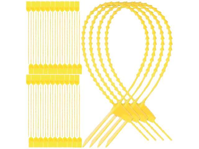 Click here for Zip Tie Tags 200pcs Yellow Self Locking Ties Dispo... prices