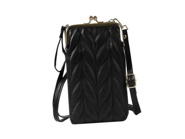 Click here for Womens Outdoor Crossbody Phone Bag with Zipper  Bl... prices