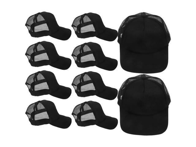 Click here for 10pcs Sublimation Blank Mesh Trucker Hats  Black P... prices
