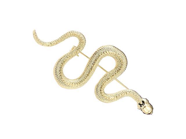 Click here for Snake Shape Brooch Pin Gold Alloy Clothing Accesso... prices