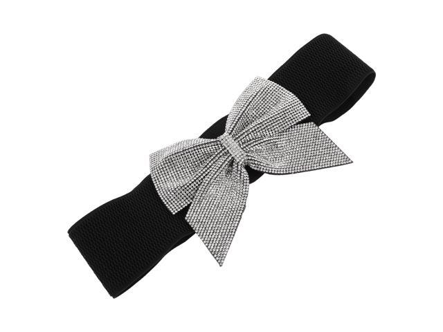 Click here for Rhinestone Bow Knot Girdle Belt Elastic Waistband... prices