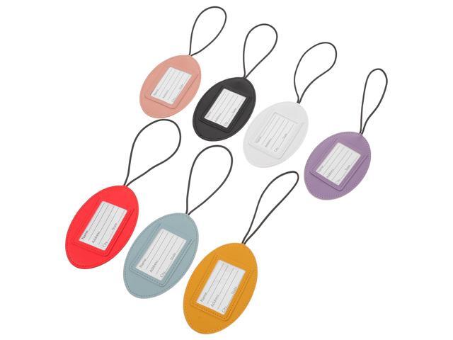 Click here for 7pcs Faux Leather Luggage Tags with Id Card Slot f... prices