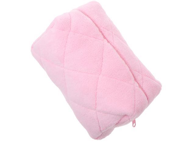 Click here for Plush Makeup Bag for Women Large Capacity Pink Tow... prices