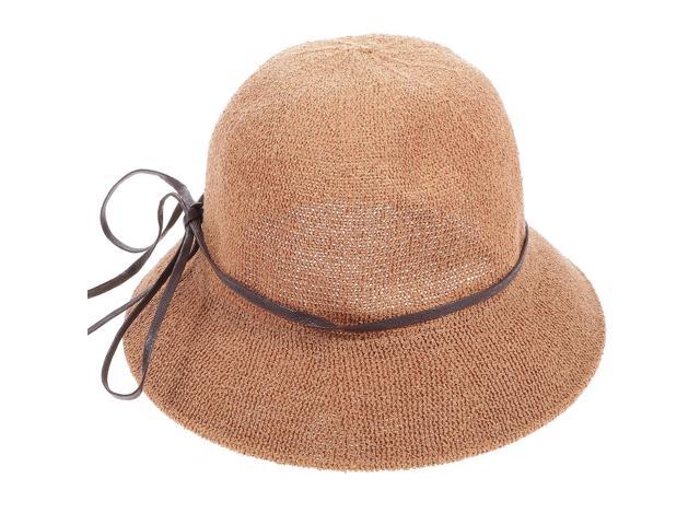 Click here for Bowknot Knit Bucket Hat Womens Fisherman Sun Prote... prices