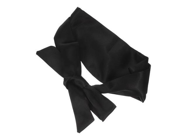 Click here for Ribbon Dress Belt Solid Black Cloth Sash Belt for... prices