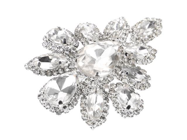 Click here for Rhinestone Brooch Pin Flower Design Metal Corsage... prices