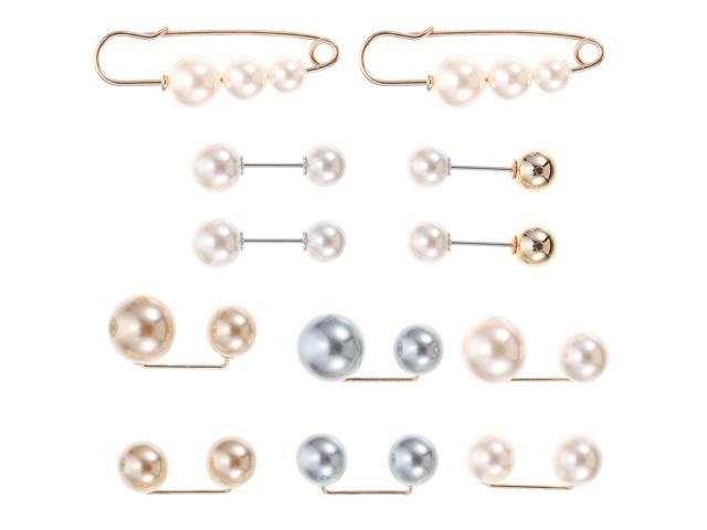 Click here for 12pcs Pearl Decorative Brooch Pins Waistline Safet... prices