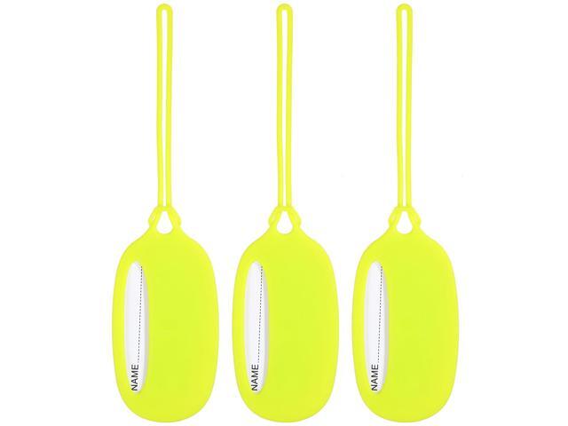 Click here for Silicone Luggage Tags Bag Tag Set 3pcs Yellow-Gree... prices