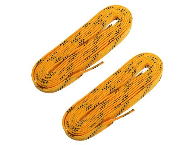 Click here for Yellow Flat Hockey Skate Shoelaces Elastic Roller... prices