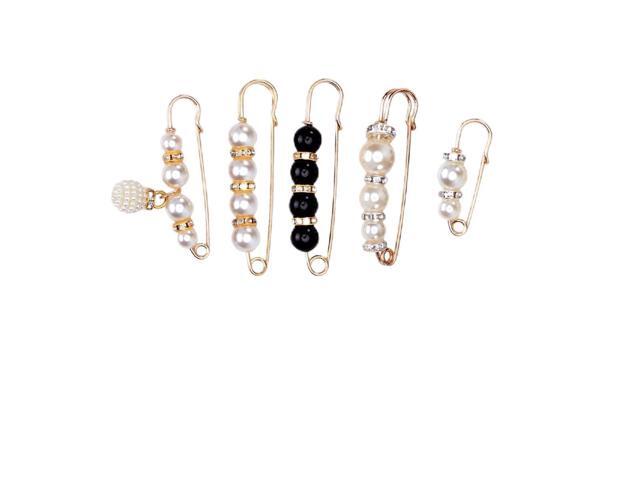 Click here for 5pcs Dress Pin Brooch Set Pearl Decorative Clips... prices