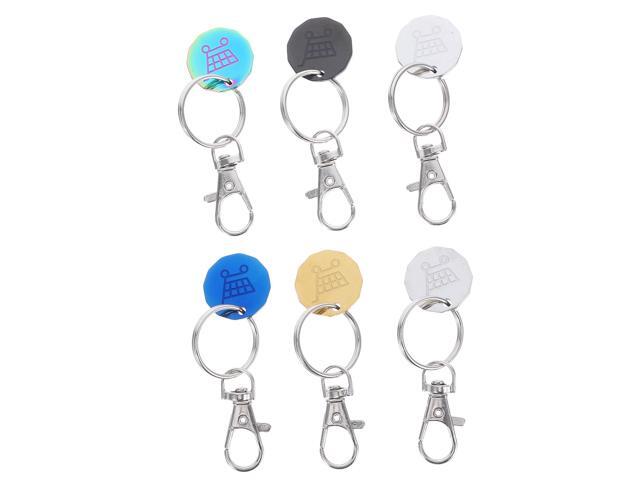 Click here for 6pcs Stainless Steel Shopping Cart Coin Keychains... prices