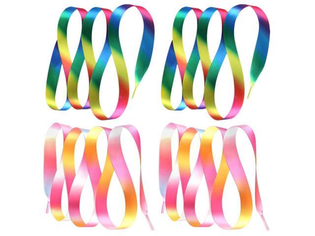 Click here for Polyester Shoelaces 80cm Flat Wide Satin Ribbon Ra... prices