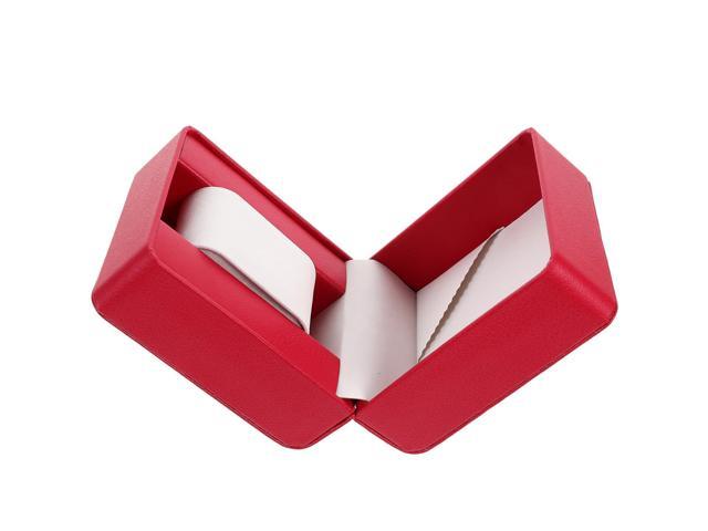 Click here for Pu Leather Watch Storage Case with Flip Lid  Red M... prices