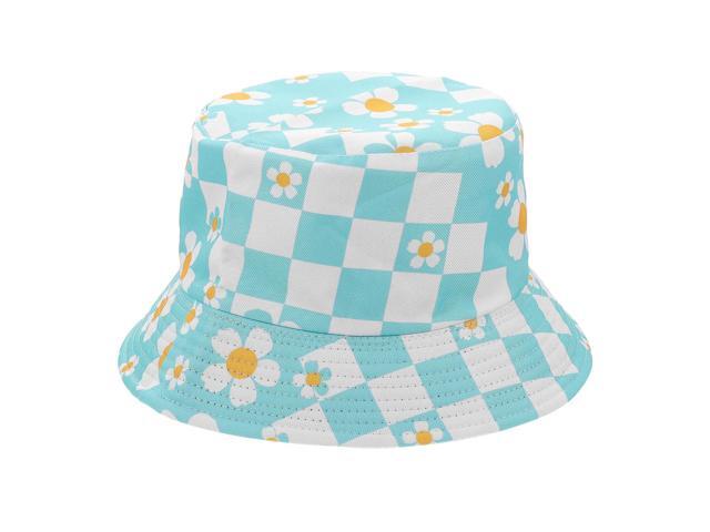 Click here for Womens Reversible Checkerboard Bucket Hat  Wide Br... prices