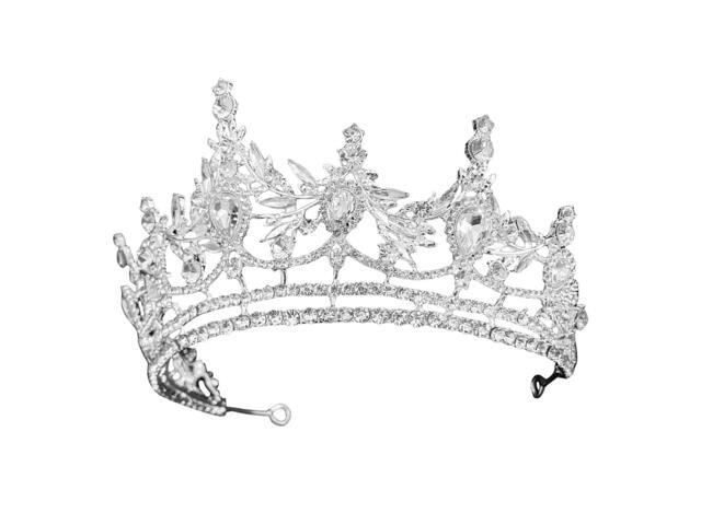 Click here for Bridal Rhinestone Crown Silver Alloy Wedding Tiara... prices